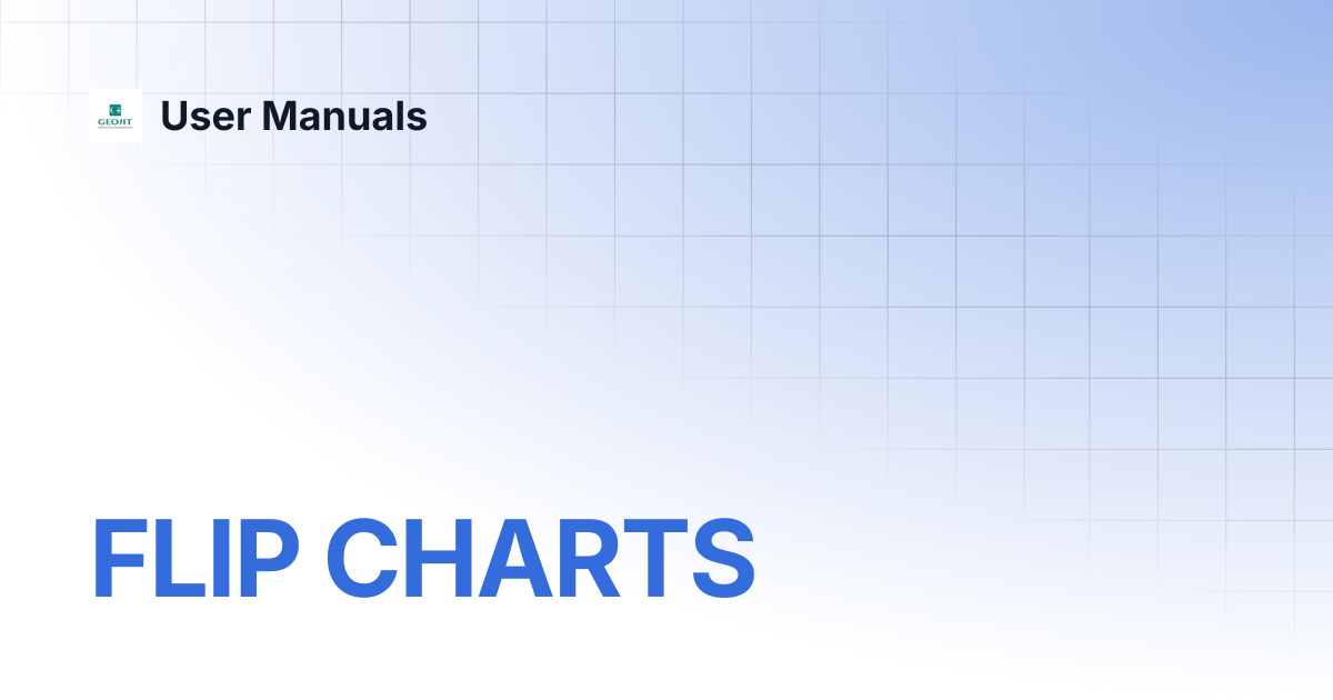 FLIP CHARTS | User Manuals